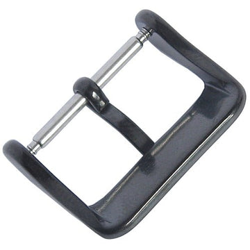 Black / PVD Stainless Steel Pin Buckle for Watch Straps