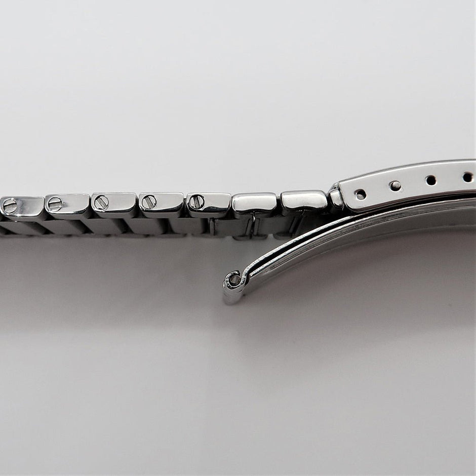 Forstner Flat Link Steel Watch Band for Omega Seamaster