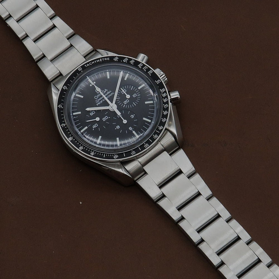 Forstner Model O Steel Watch Band for Omega Speedmaster