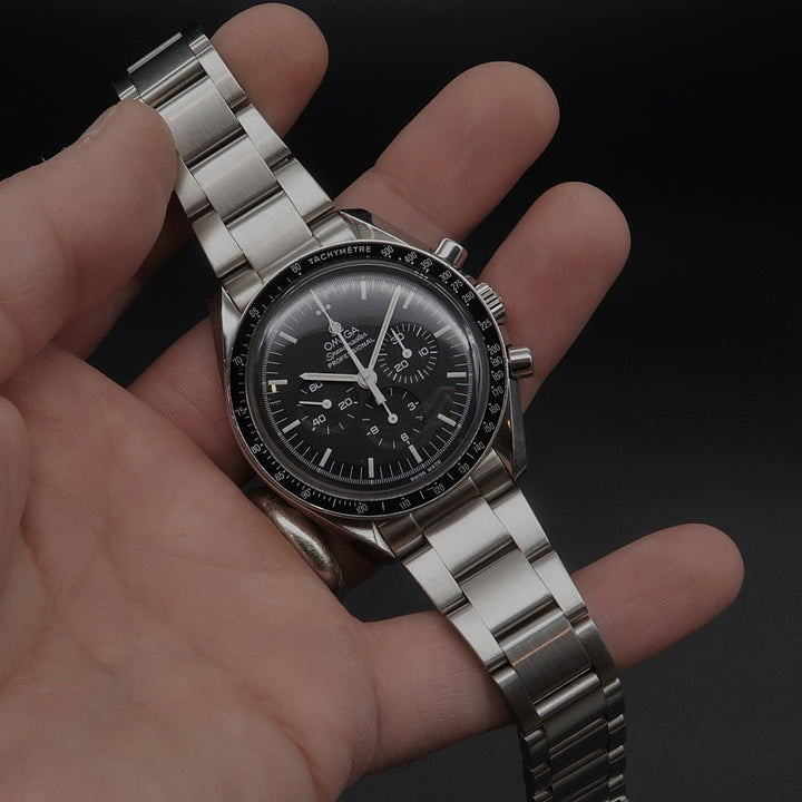 Forstner Model O Steel Watch Band for Omega Speedmaster