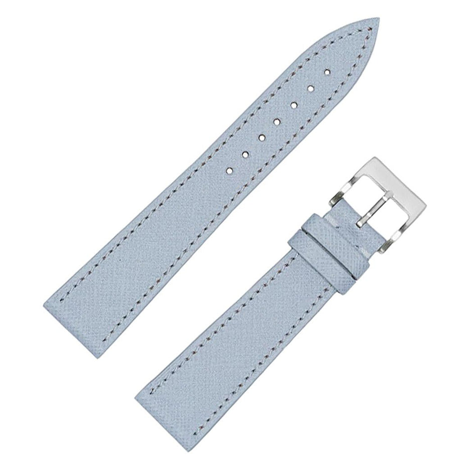 Molequin Blue Dawn Saffiano Leather Quick Release Watch Strap | Holben's