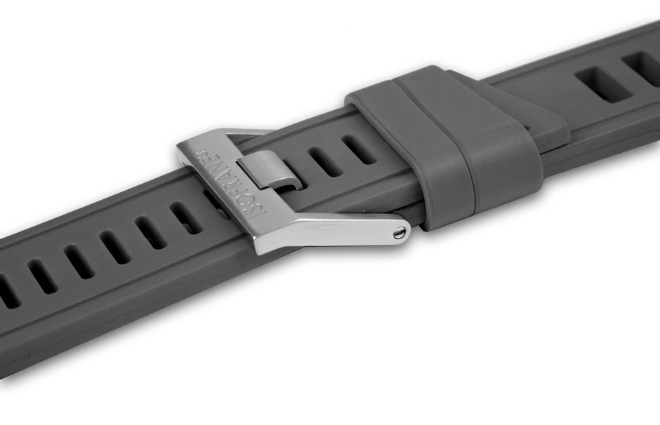 ISOfrane Anthracite Grey Rubber Watch Strap | Holben's