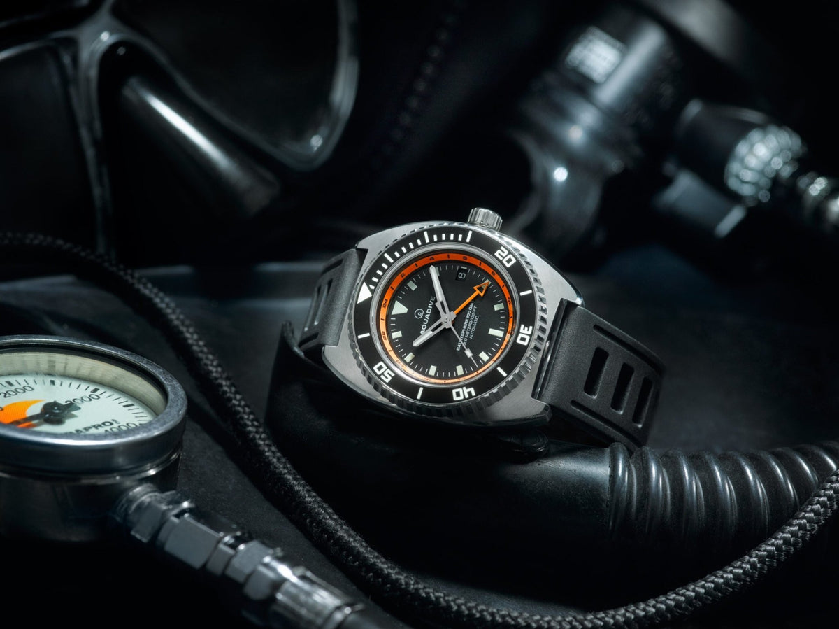 The Original ISOfrane Black Rubber Dive Watch Band Strap