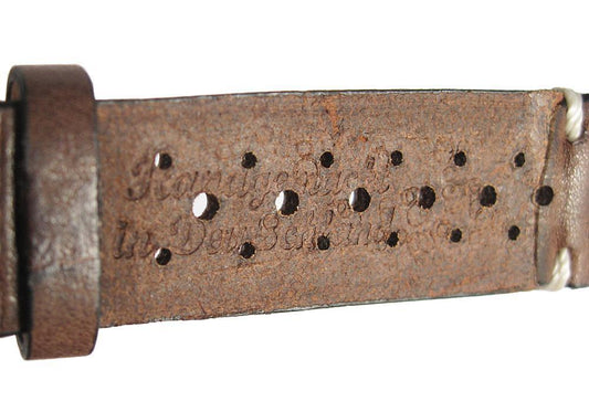 Fluco Hunter Racing Brown Quick-Release Leather Watch Strap