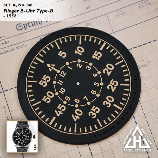 Haveston Vintage Military Watch Dial Coasters "A": Set of 4