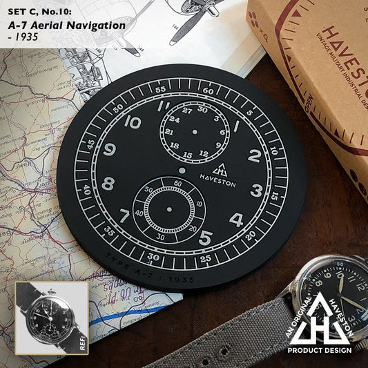 Haveston Vintage Military Watch Dial Coasters "C": Set of 4